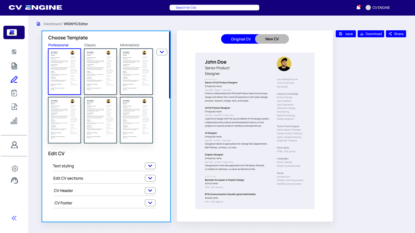 CV Engine – Supercharge CV Workflows